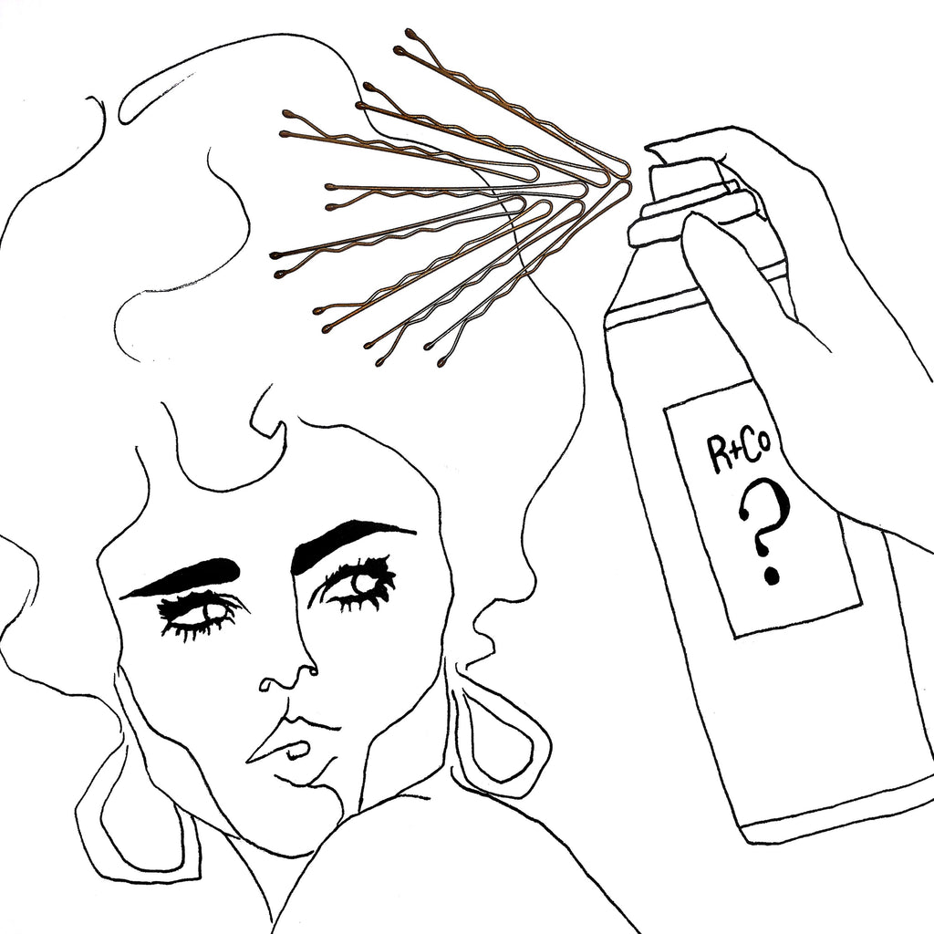 Hairspray Can Drawing