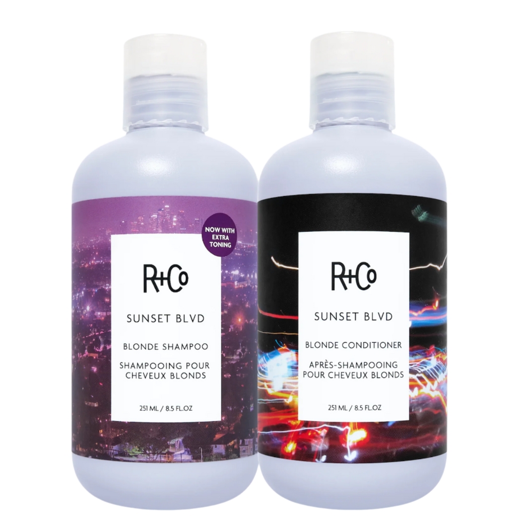 SUNSET BLVD Blonde Shampoo + Conditioner Set – R+Co