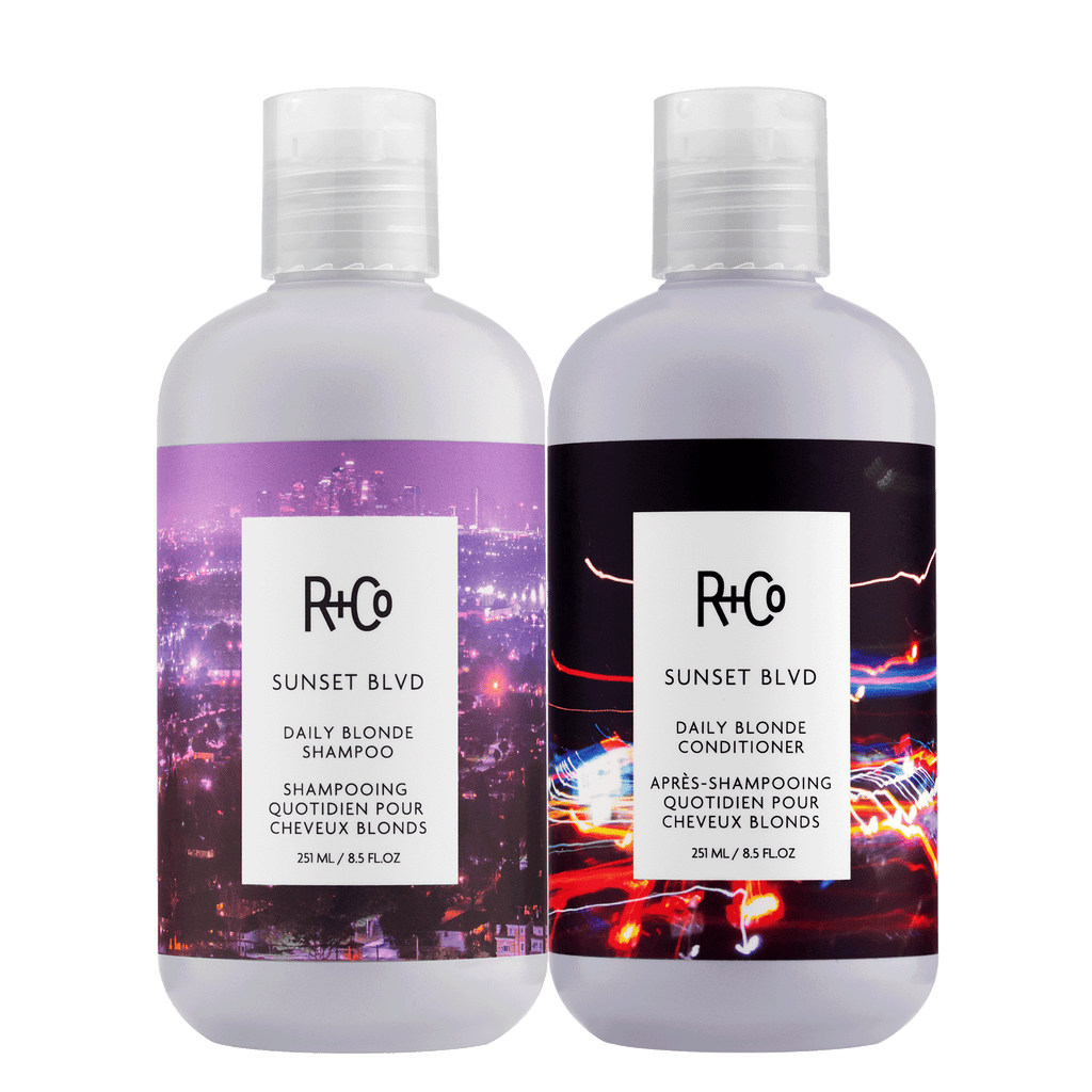 SUNSET BLVD Blonde Shampoo + Conditioner Set – R+Co