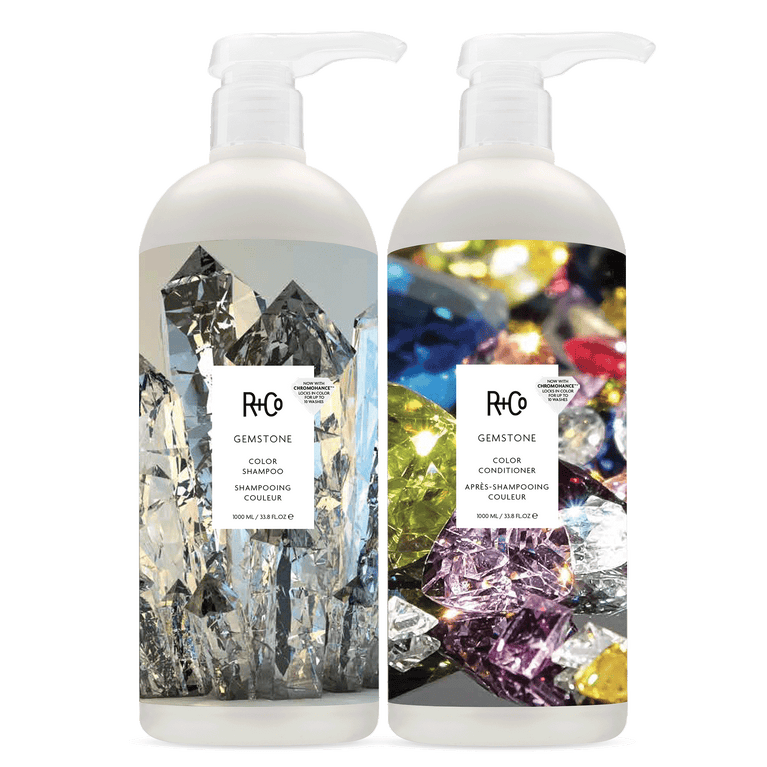 GEMSTONE Color Shampoo + Conditioner Liter Set – R+Co