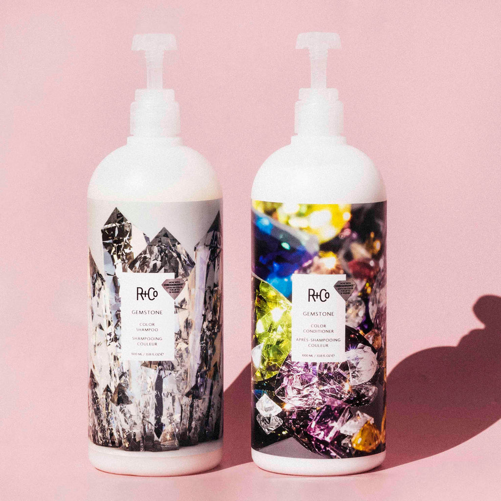 GEMSTONE Color Shampoo + Conditioner Liter Set – R+Co